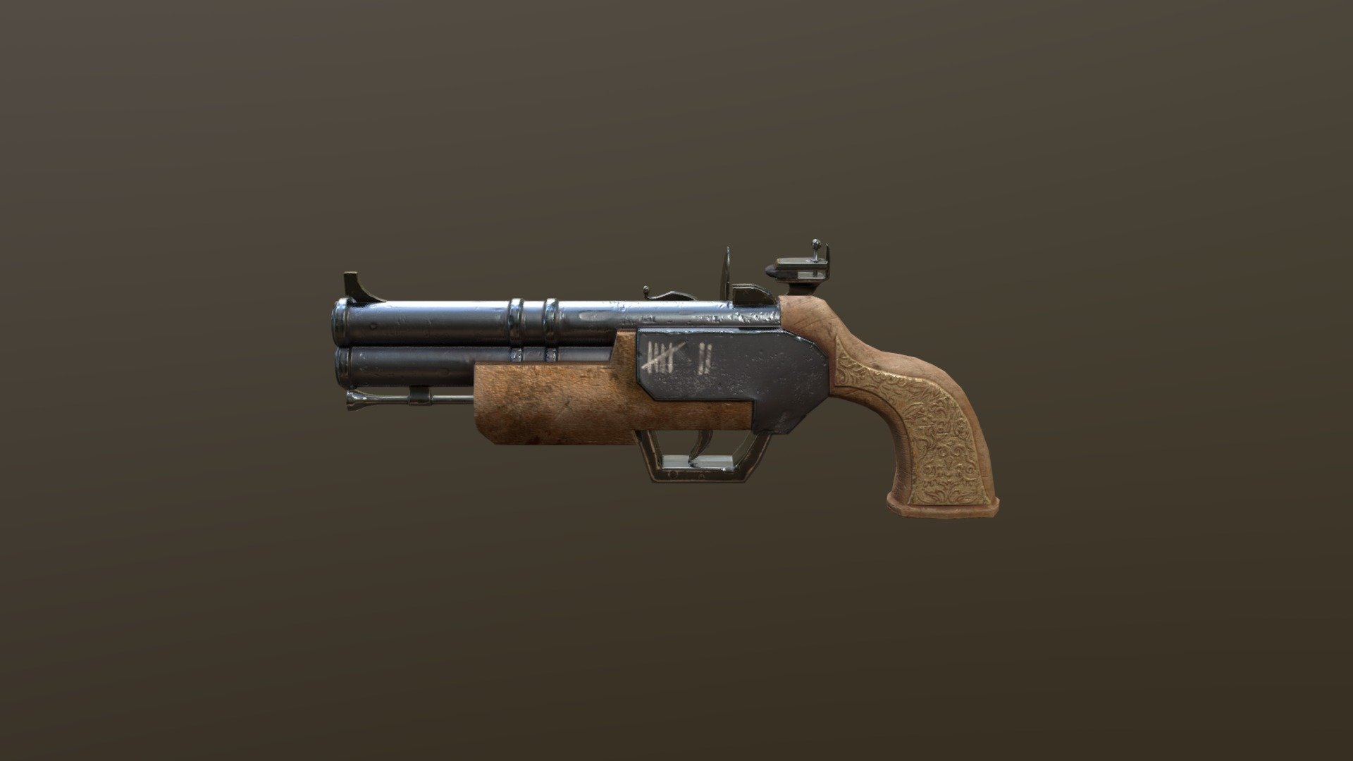 Flint Gun - 3D model by edzy3d [fc525a5] - Sketchfab