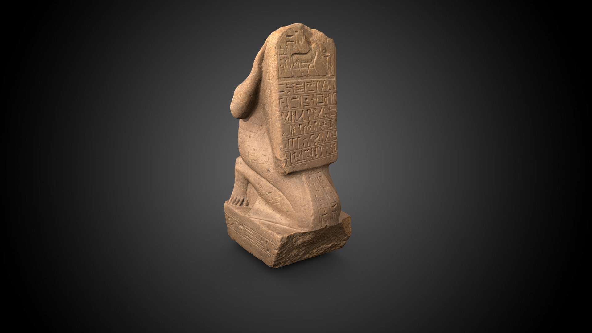 Stelophorous Statue of Neferhebef - 3D model by Museo Egizio ...