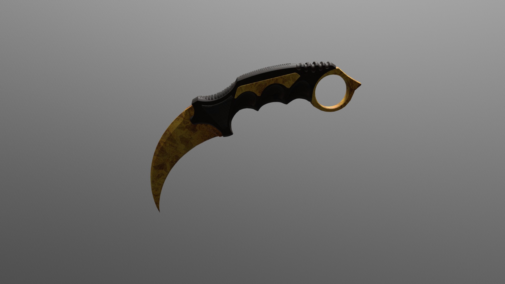 Karambit | Golden Age - 3D model by Trremor [fc53841] - Sketchfab