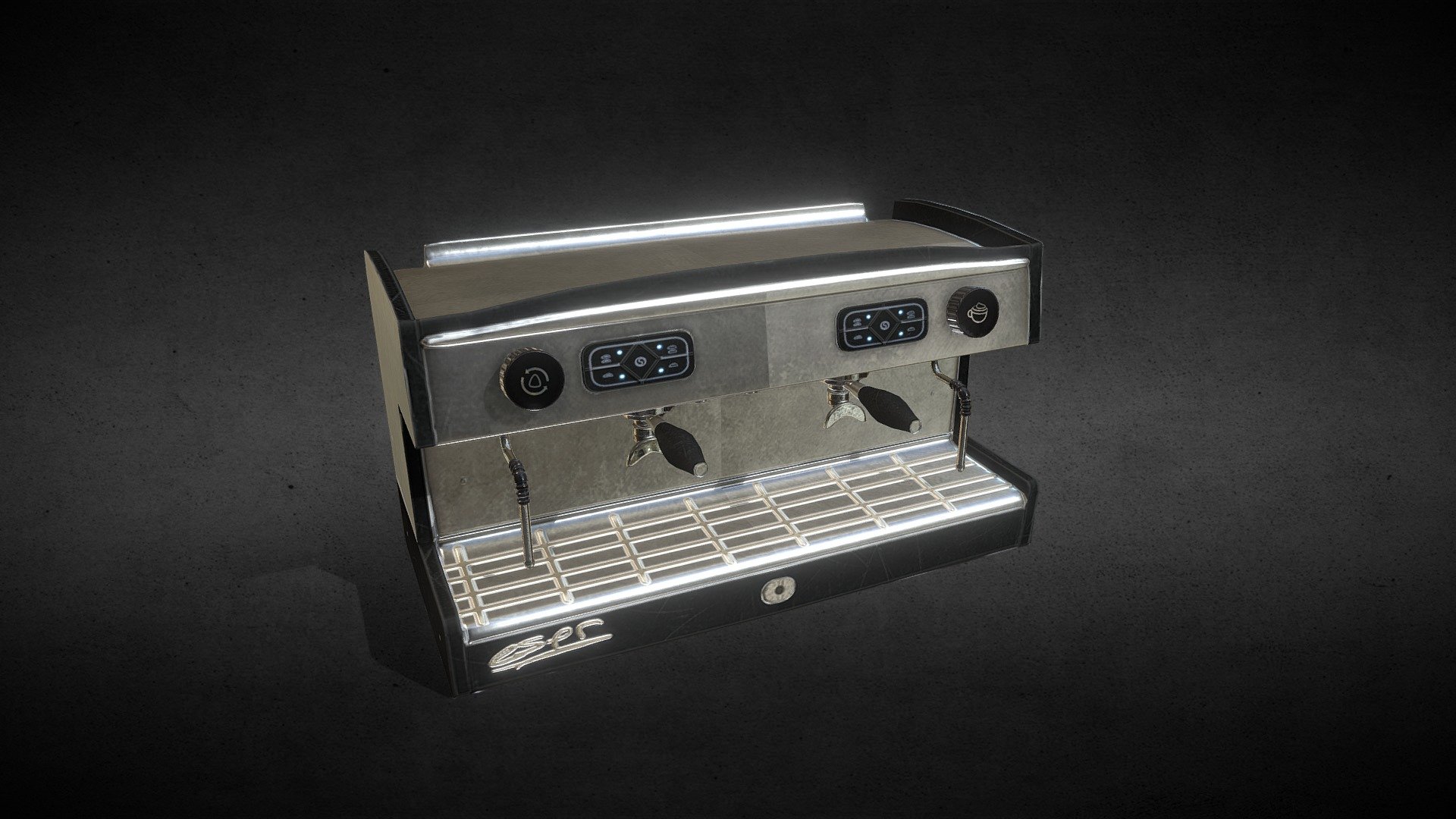 Espresso Machine - 3D model by ayhancerci [fc53f3c] - Sketchfab