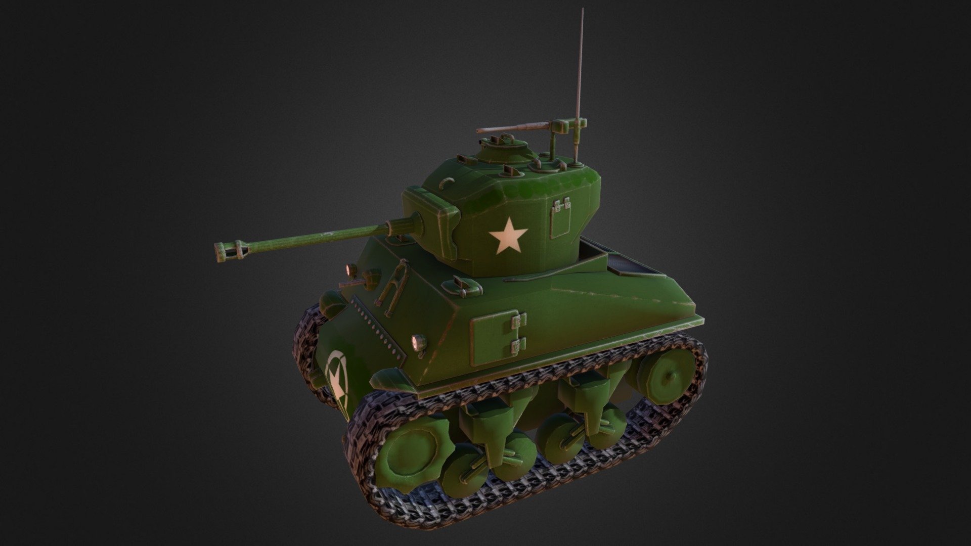 M4 Sherman - 3D model by Oat (@oat_nuthapol) [fc556b6] - Sketchfab