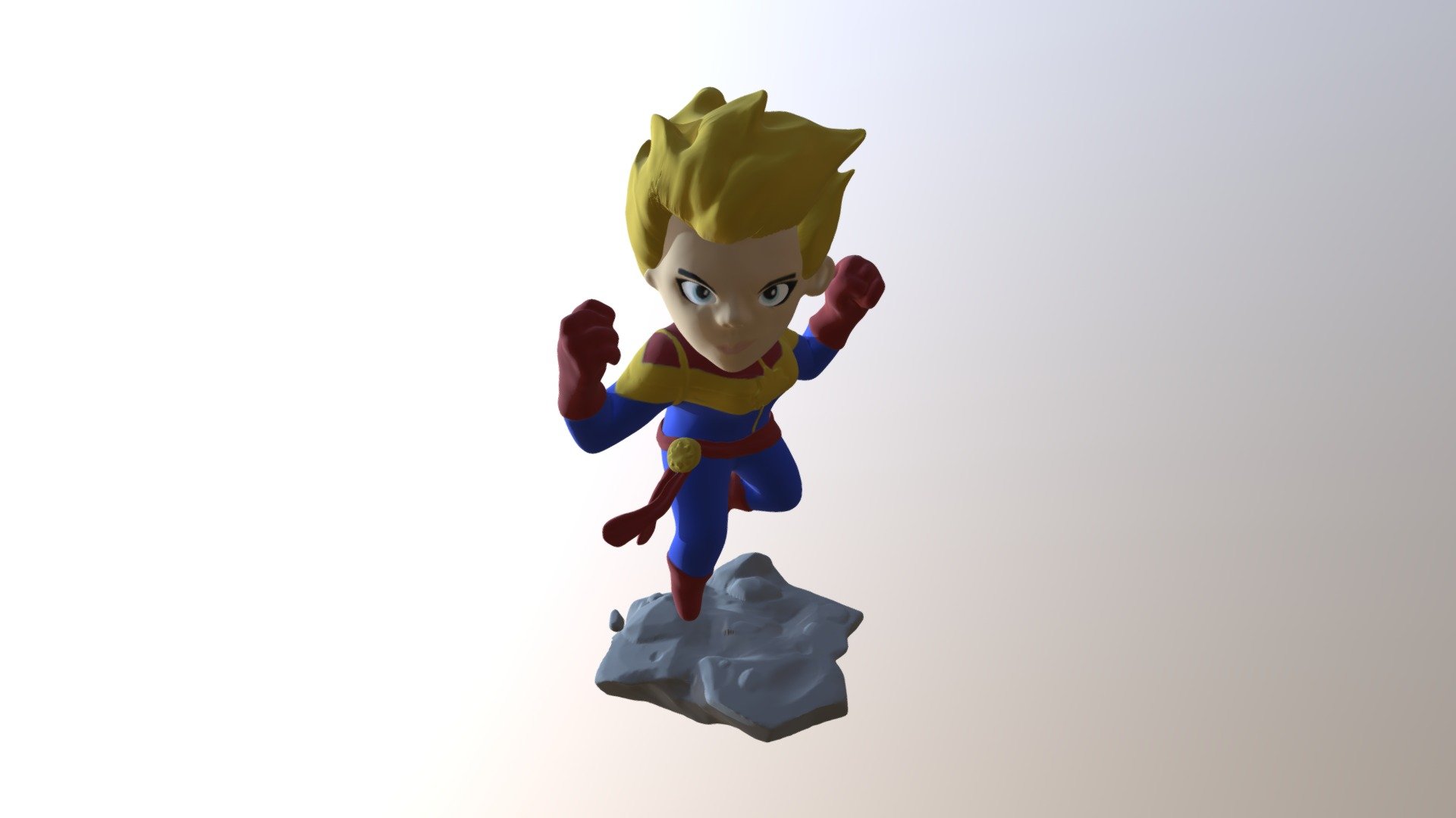 Captain Marvel - 3D model by AndreuSeara [fc568a8] - Sketchfab
