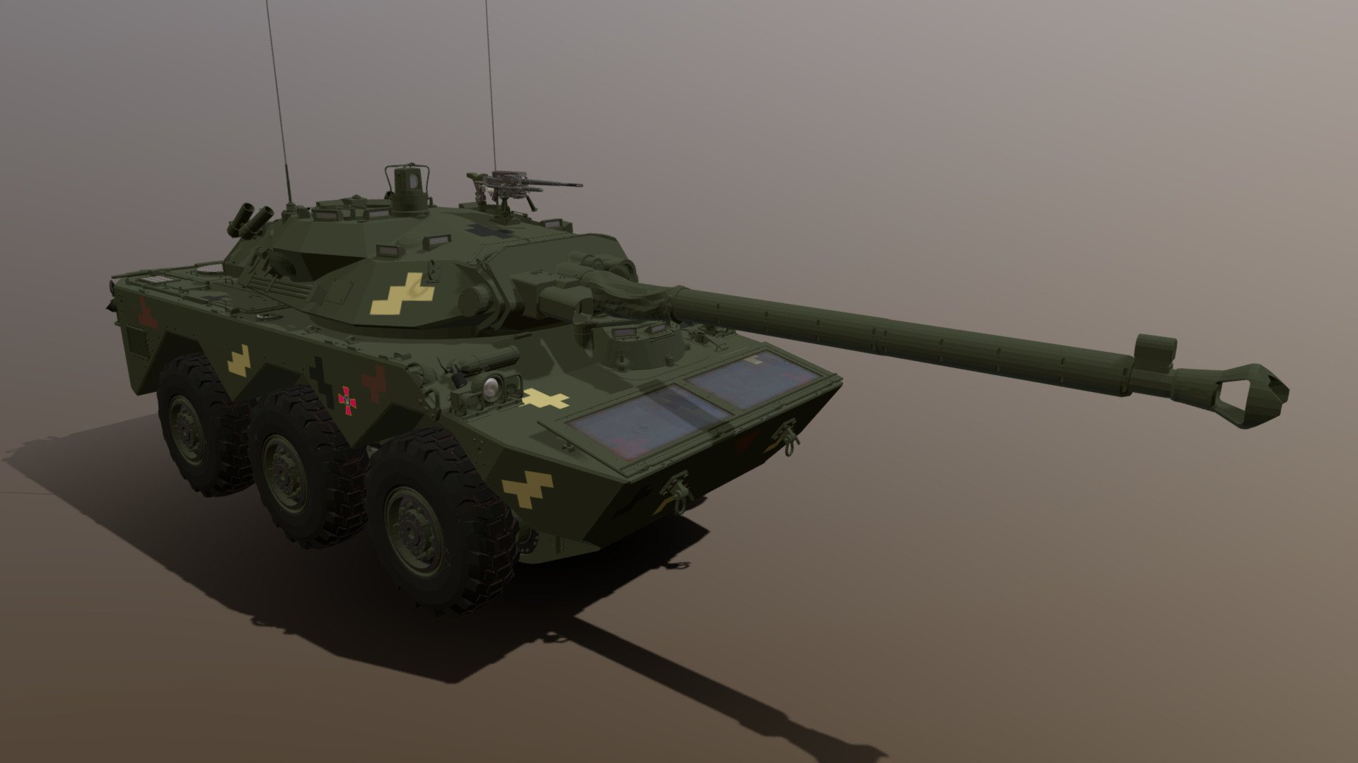 Ukrainian AMX-10RC - Download Free 3D model by 42manako [fc58ea2 ...