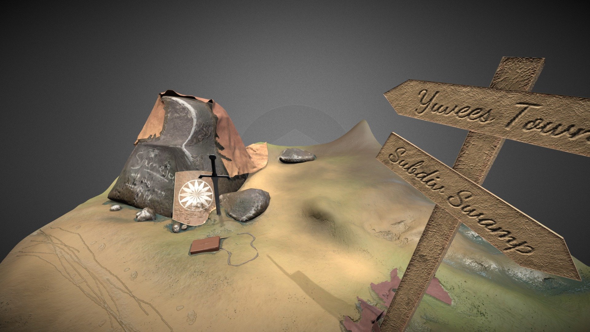 Dusty Path - 3D model by mSameja [fc5aab1] - Sketchfab