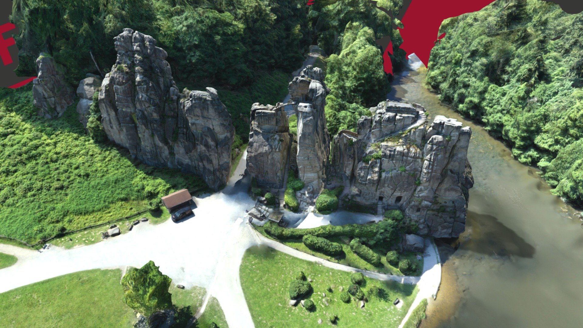 Externsteine Außenmodell - 3D model by ZK-MEDIEN // 3D-INNOVATIV (@zk ...