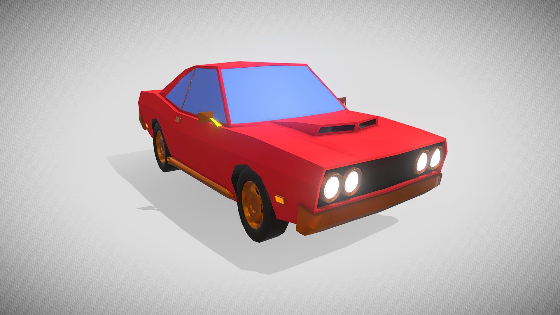 Low Poly Car - Buy Royalty Free 3D model by AssetSource [fc5b1b1 ...
