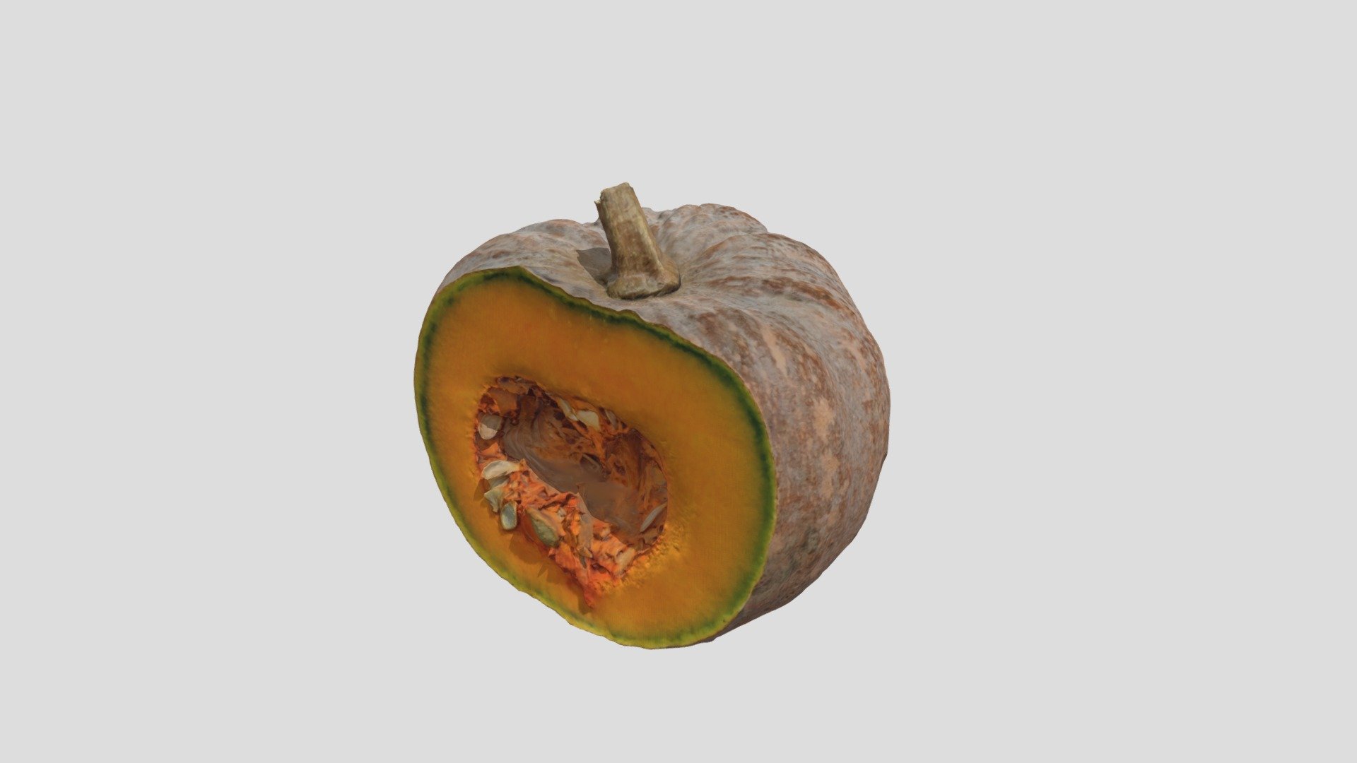 4K Scanned Half Pumpkin - 3D model by wanyigraphics [fc5c5ce] - Sketchfab