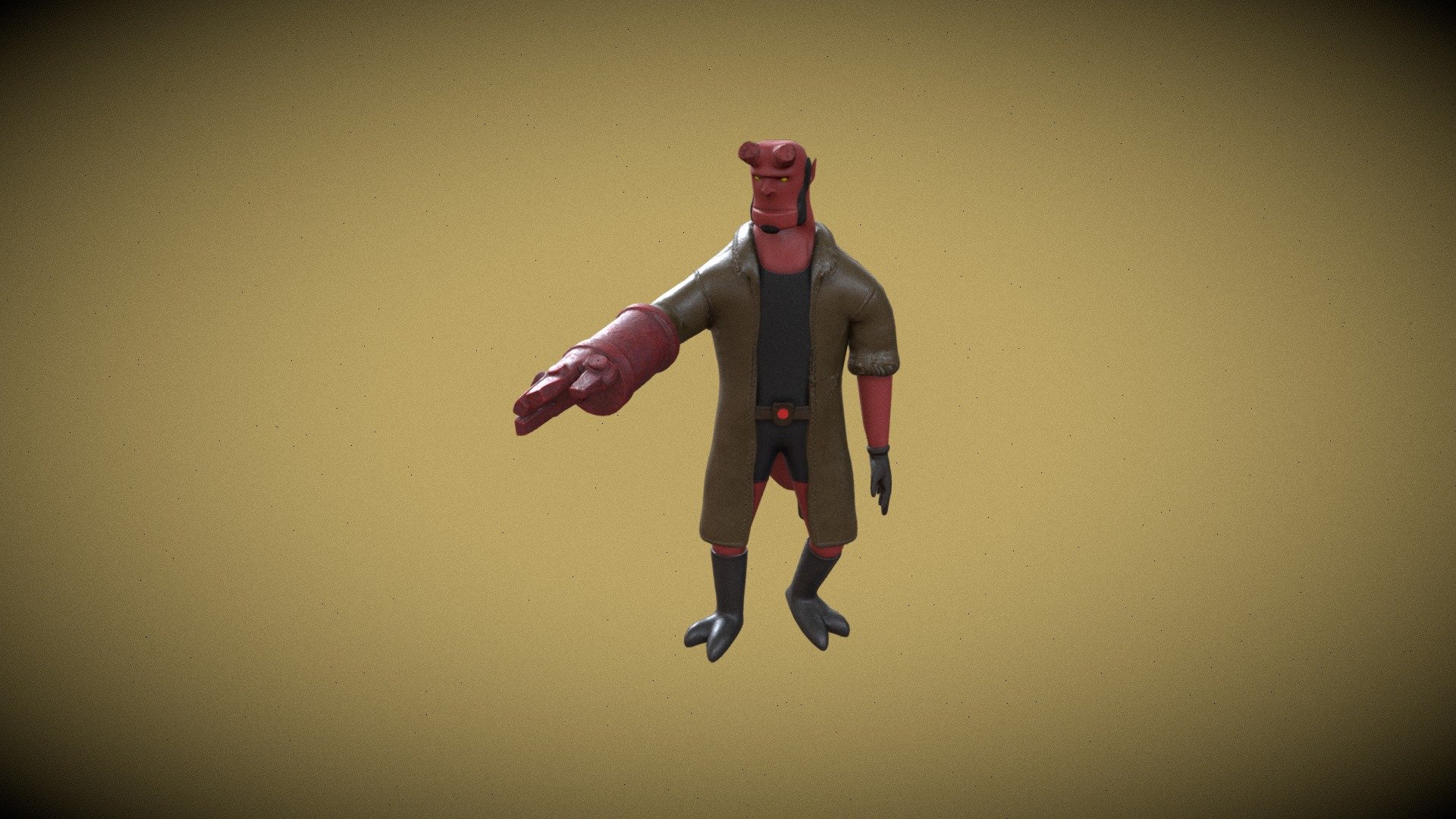 Hellboy Model - 3D model by ezequiel.swereda [fc5d8b0] - Sketchfab
