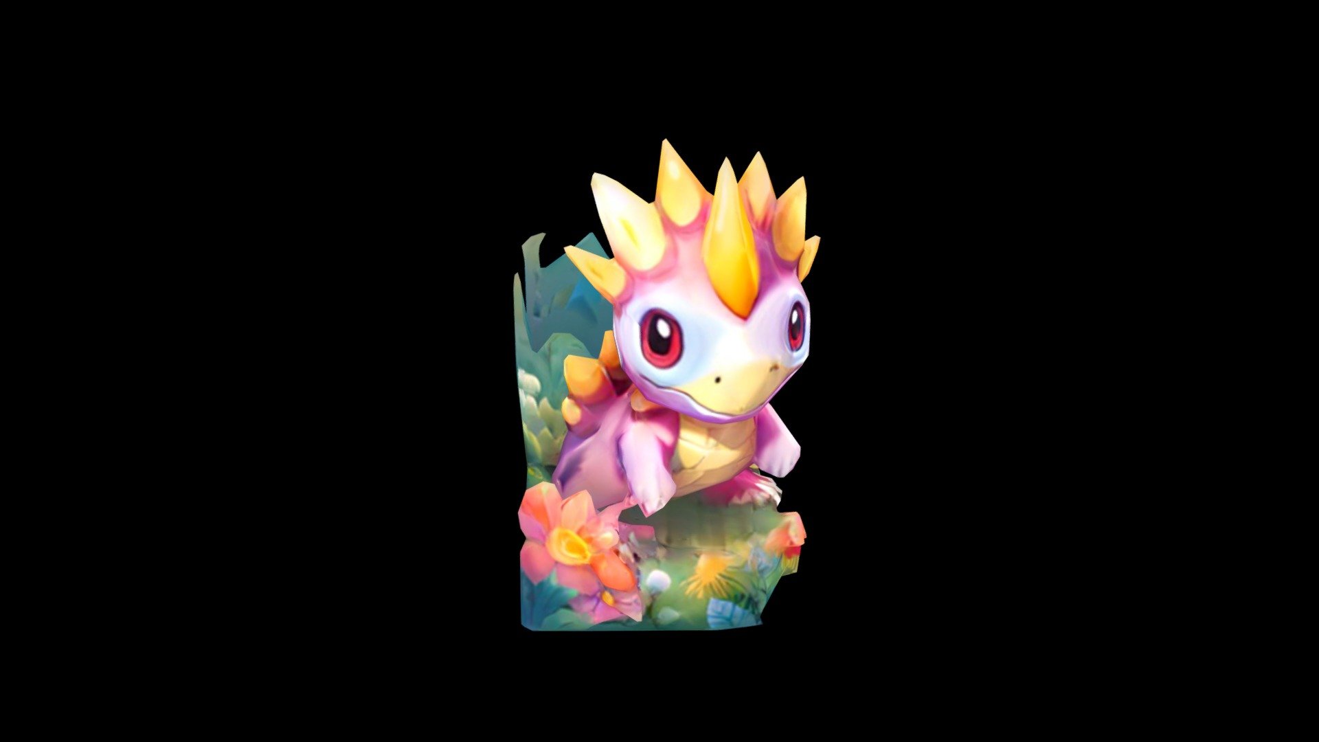 Pink-haired Pokémon Porygon Z stands tall while - Download Free 3D ...