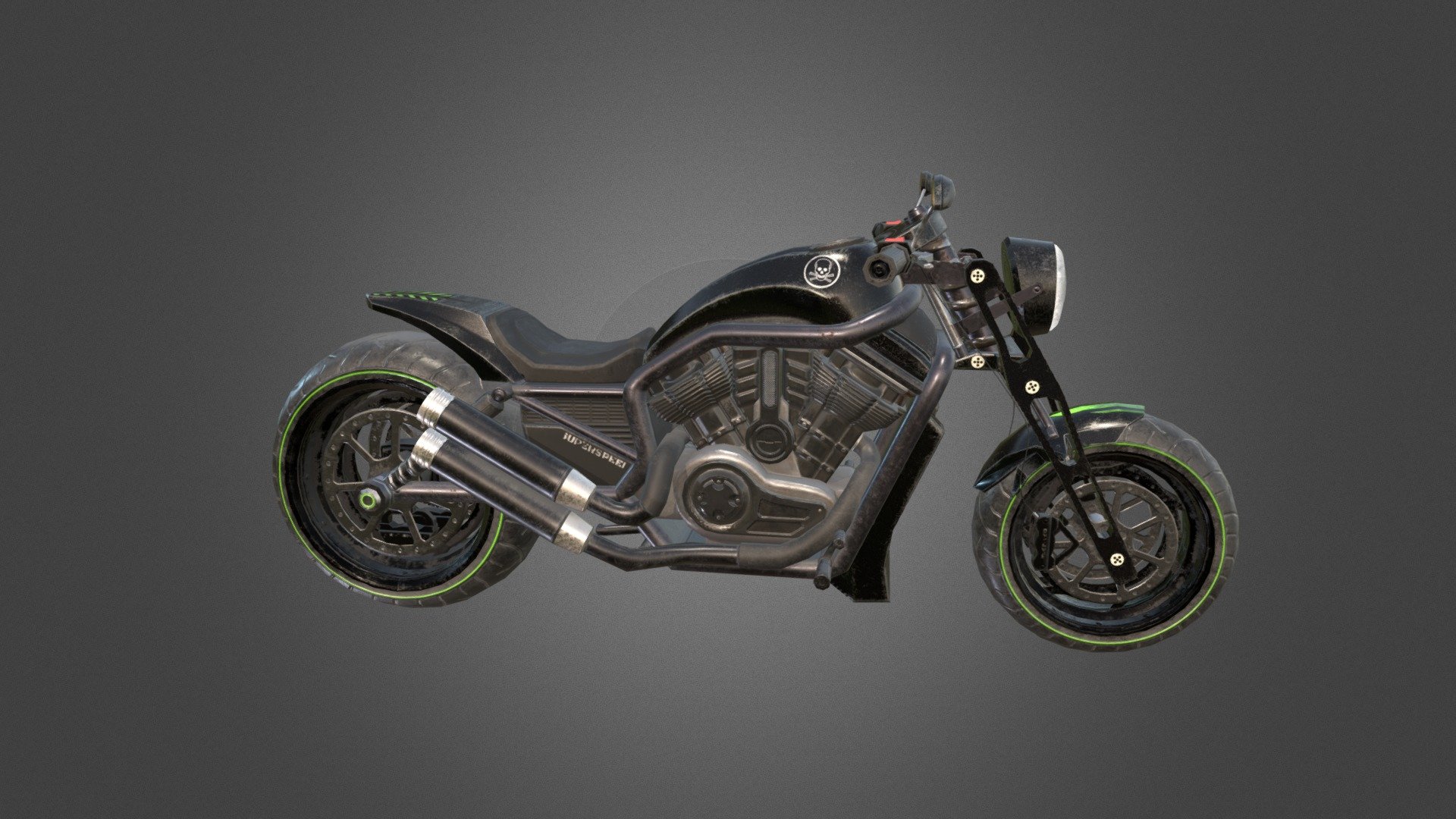 motorbike - 3D model by ShenQian2018 (@SQ2018) [fc65a83] - Sketchfab