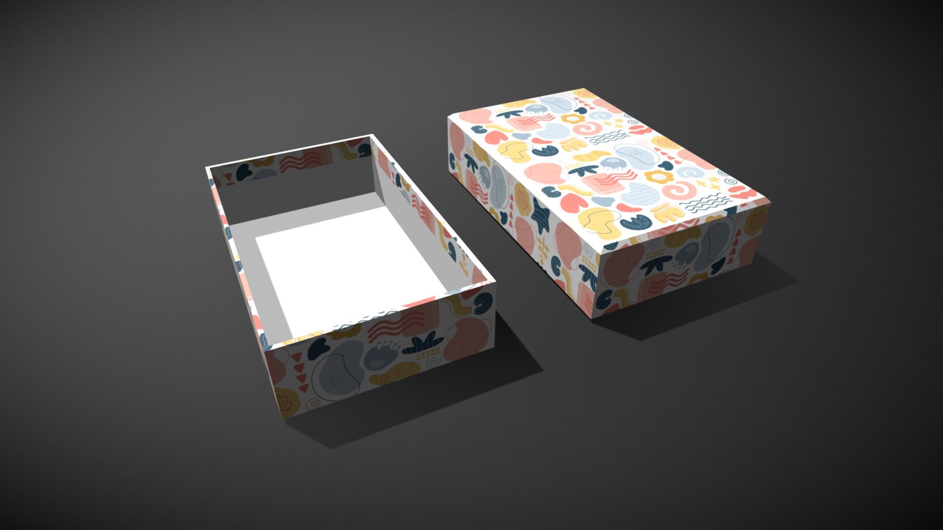 Full height lid rigid box - 3D model by ludocards.com (@ludocards ...