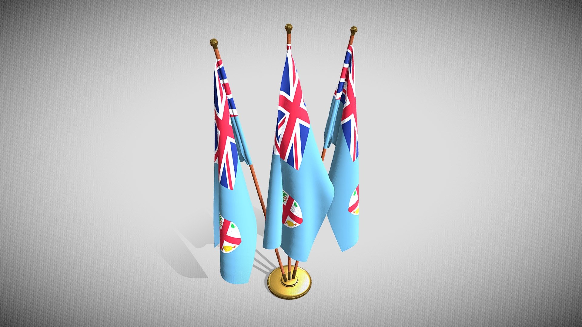 Fiji Flag Pack - Buy Royalty Free 3D model by dragosburian [fc66887 ...