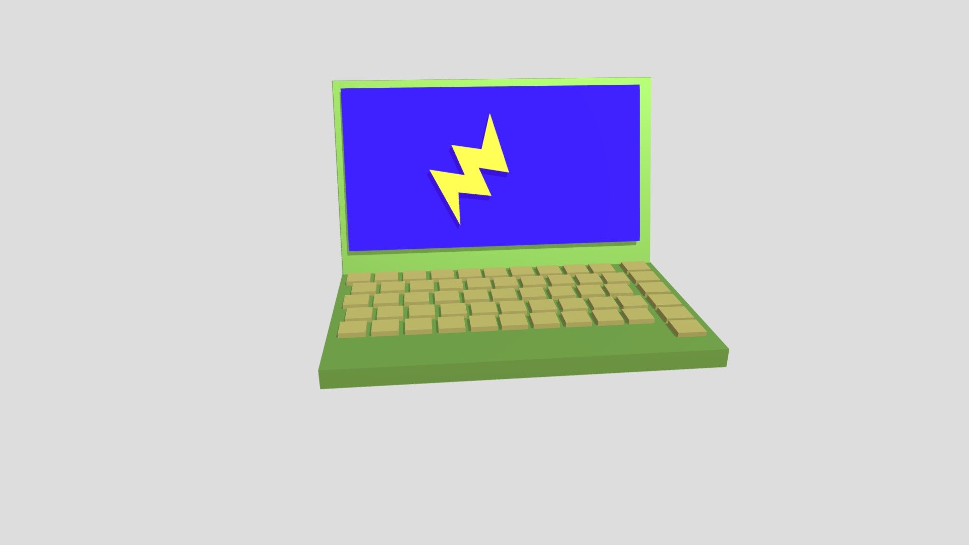 Fully Charged Laptop - 3D model by lachR [fc6951e] - Sketchfab