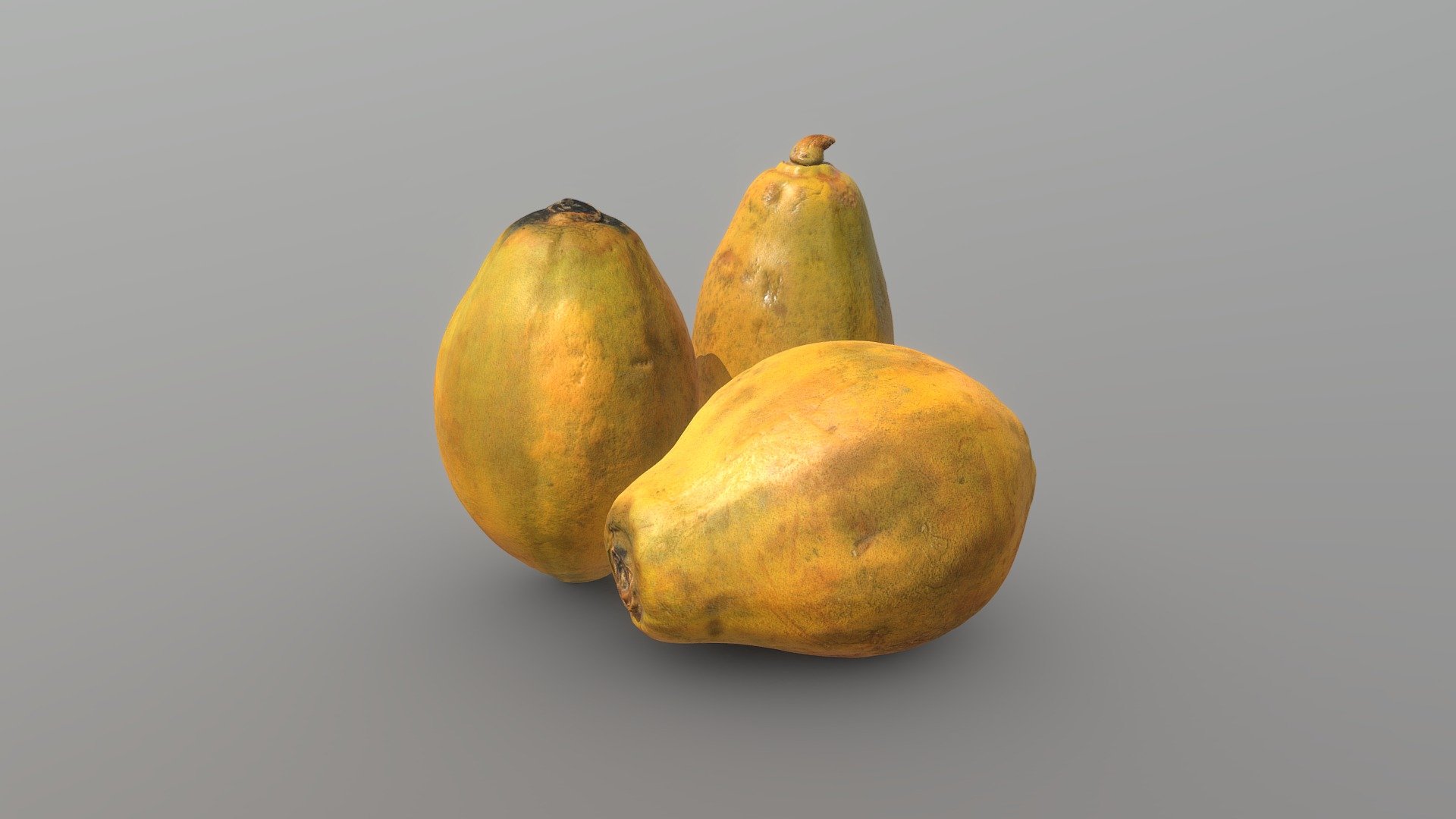 Three Papayas - Buy Royalty Free 3D model by Alessandro Corsi ...
