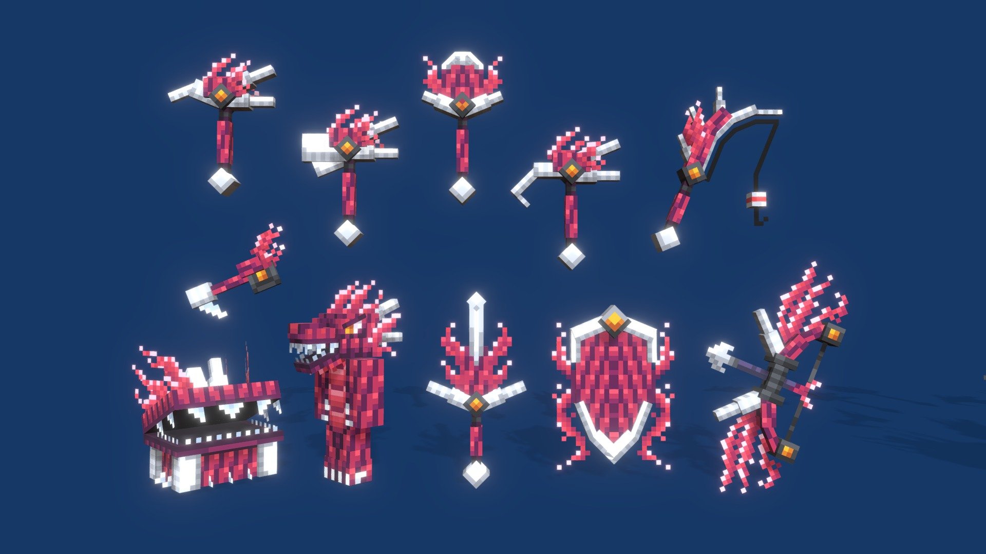 Dragon Set - 3D model by Jeqo [fc6b816] - Sketchfab