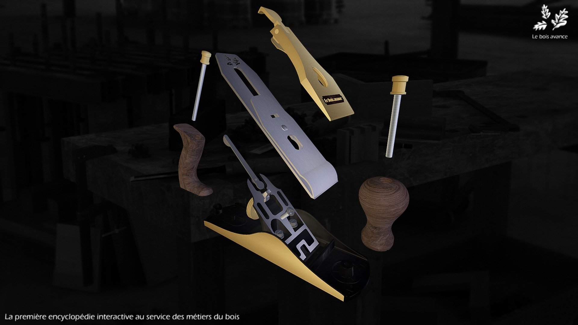 No. 4 Smooth Plane exploded view - 3D model by uWood® (@phraxis38 ...