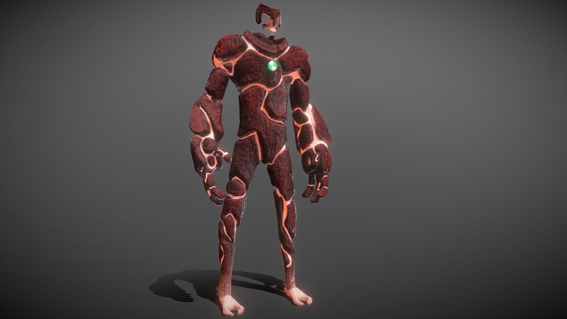 Heatblast - 3D model by Ankit Rawat (@be4) [fc702b4] - Sketchfab