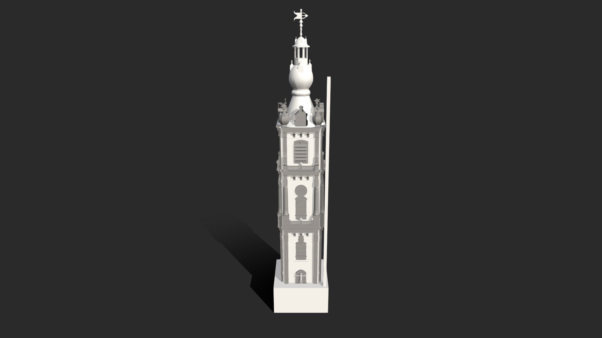 Beffroi Mons v2 draft - 3D model by martindetry [fc708be] - Sketchfab