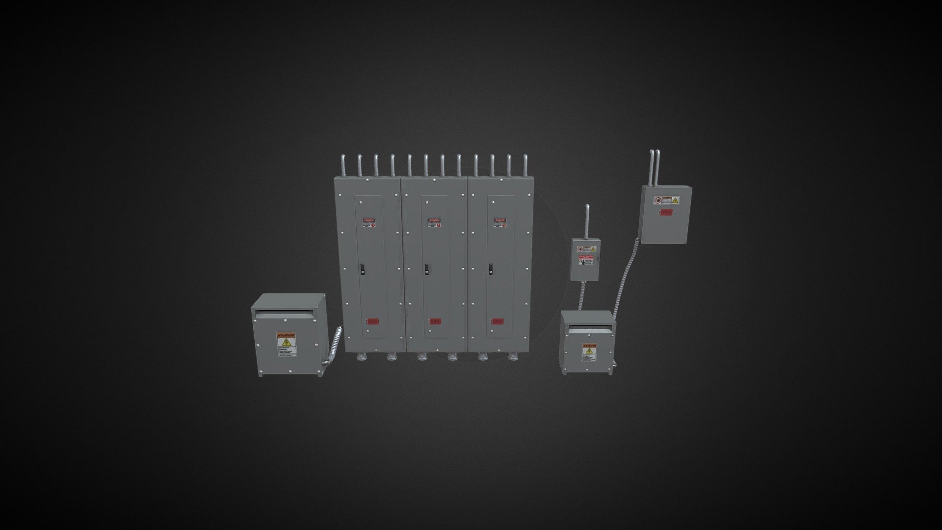 Warehouse Electrical Boxes - 3D model by union20 [fc72170] - Sketchfab