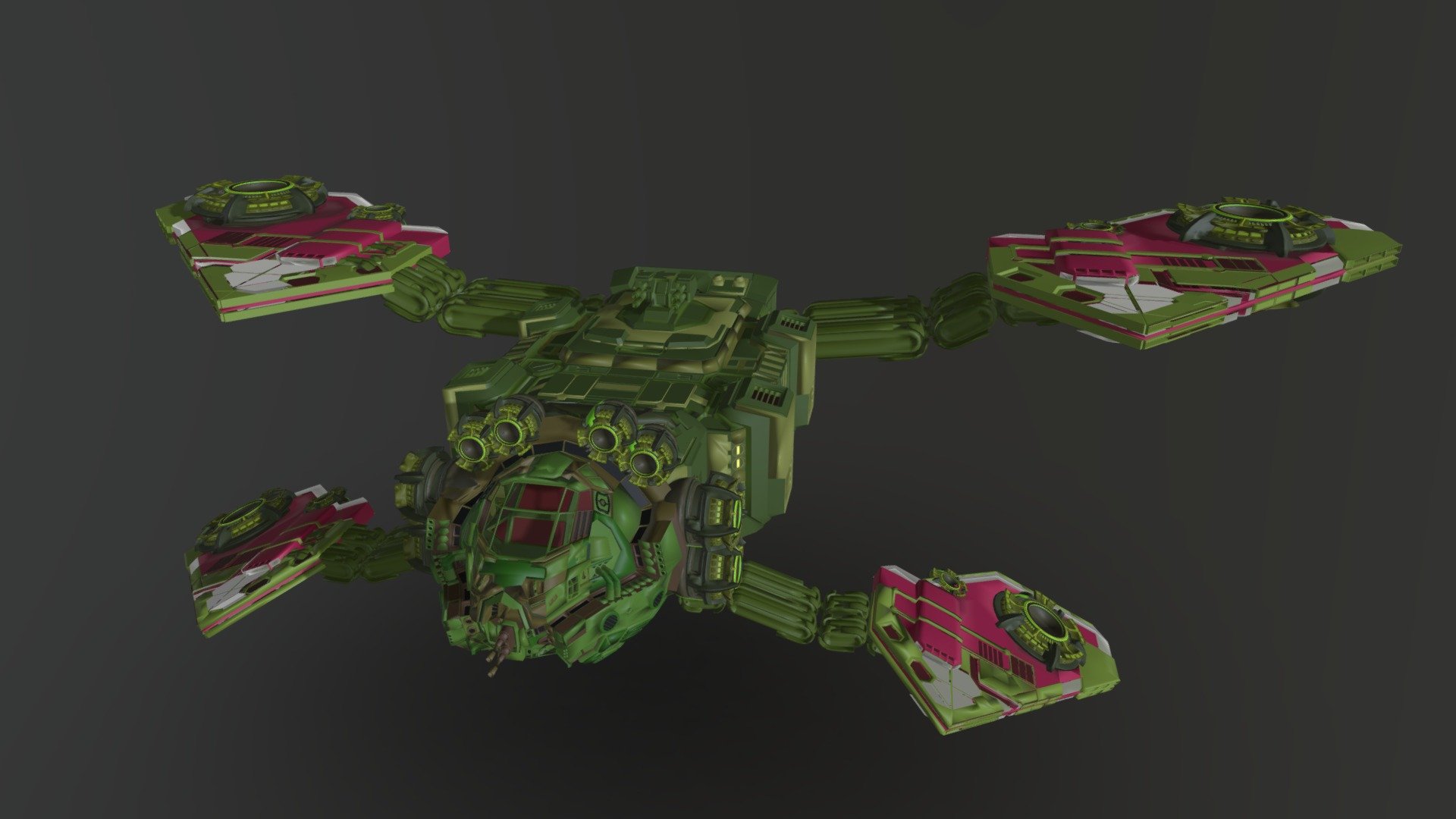 Fighter Craft 1 - Download Free 3D model by Steven Kilby (@boldheadboy ...