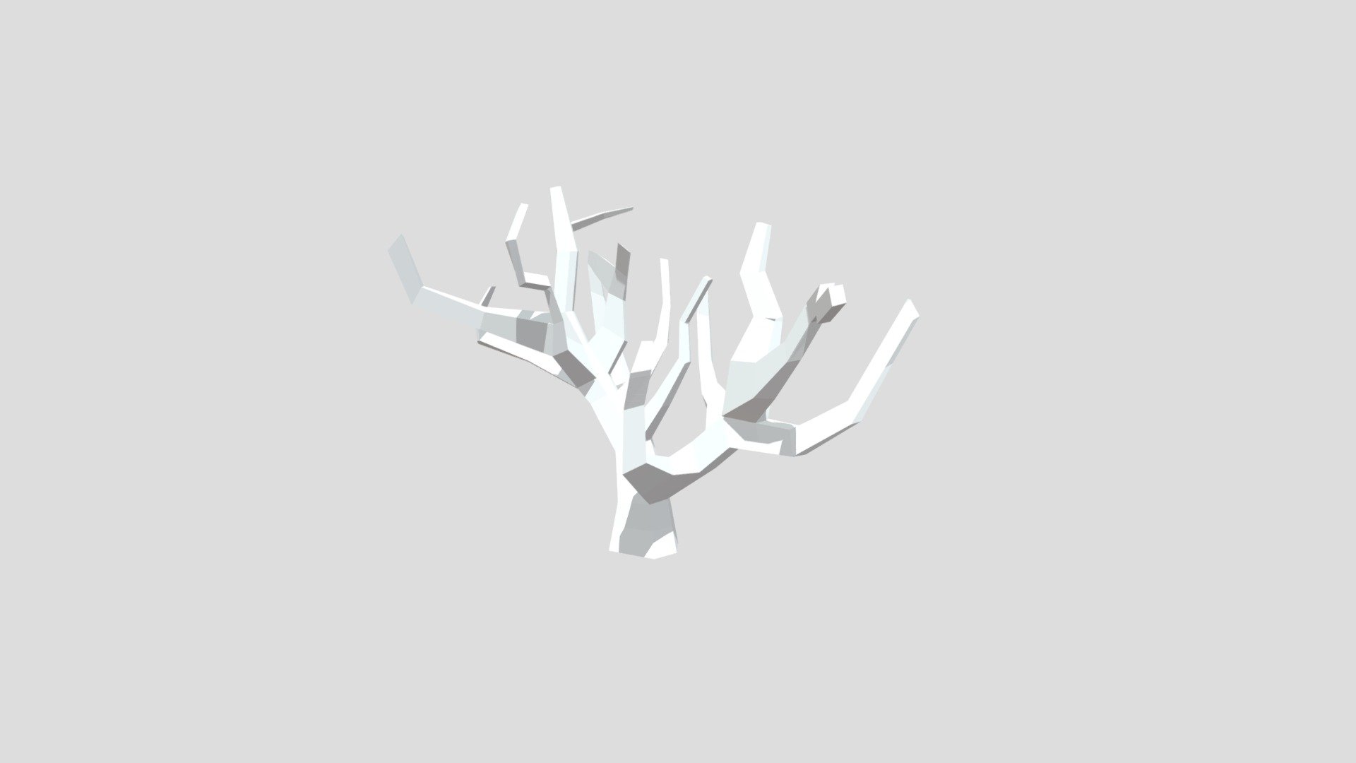 Low poly tree with no leaves. - Download Free 3D model by zizo ...