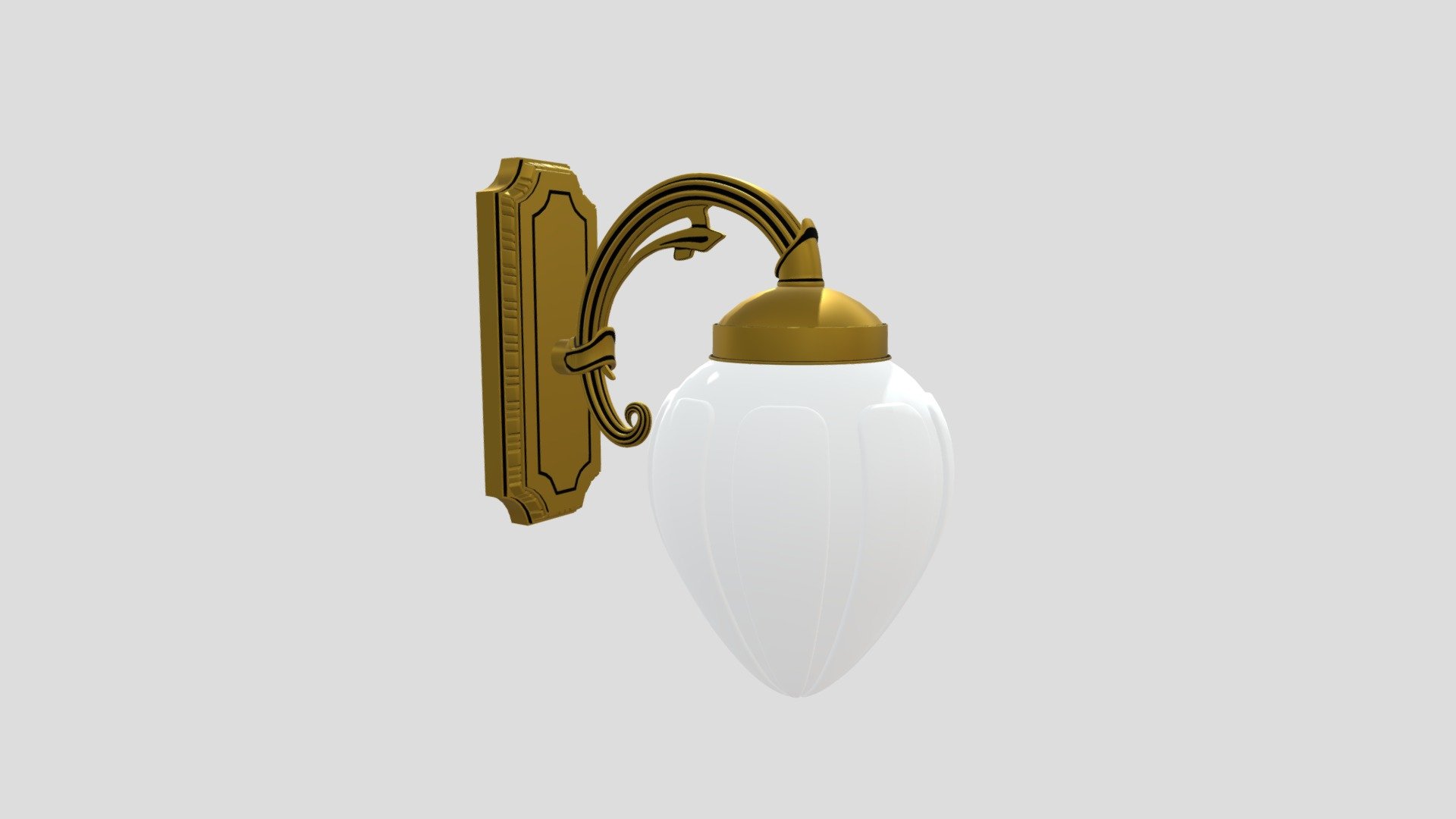 Wall sconce - 3D model by froll55 [fc7452b] - Sketchfab