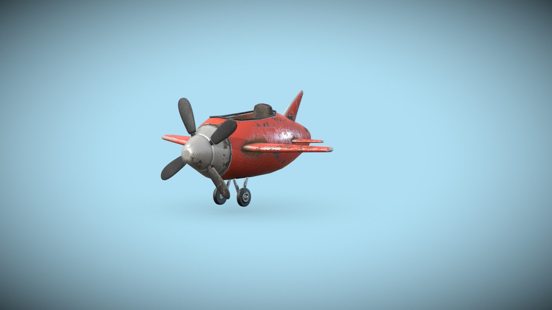 Red Airplane - Download Free 3D model by Damla Yagli (@ddamlayagli ...