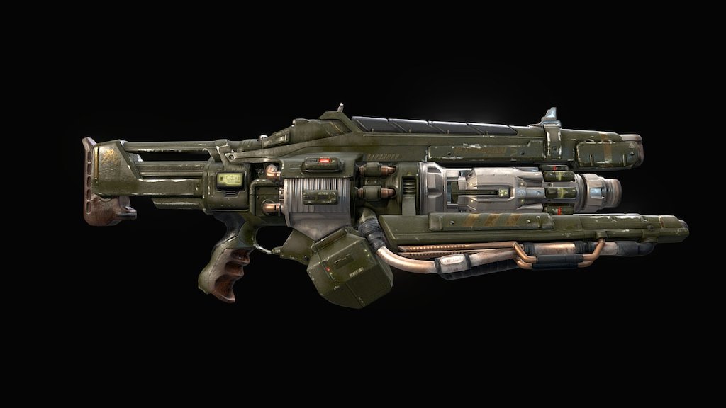 Link Gun - 3D model by Szántai István (@szantai) [fc756b0] - Sketchfab