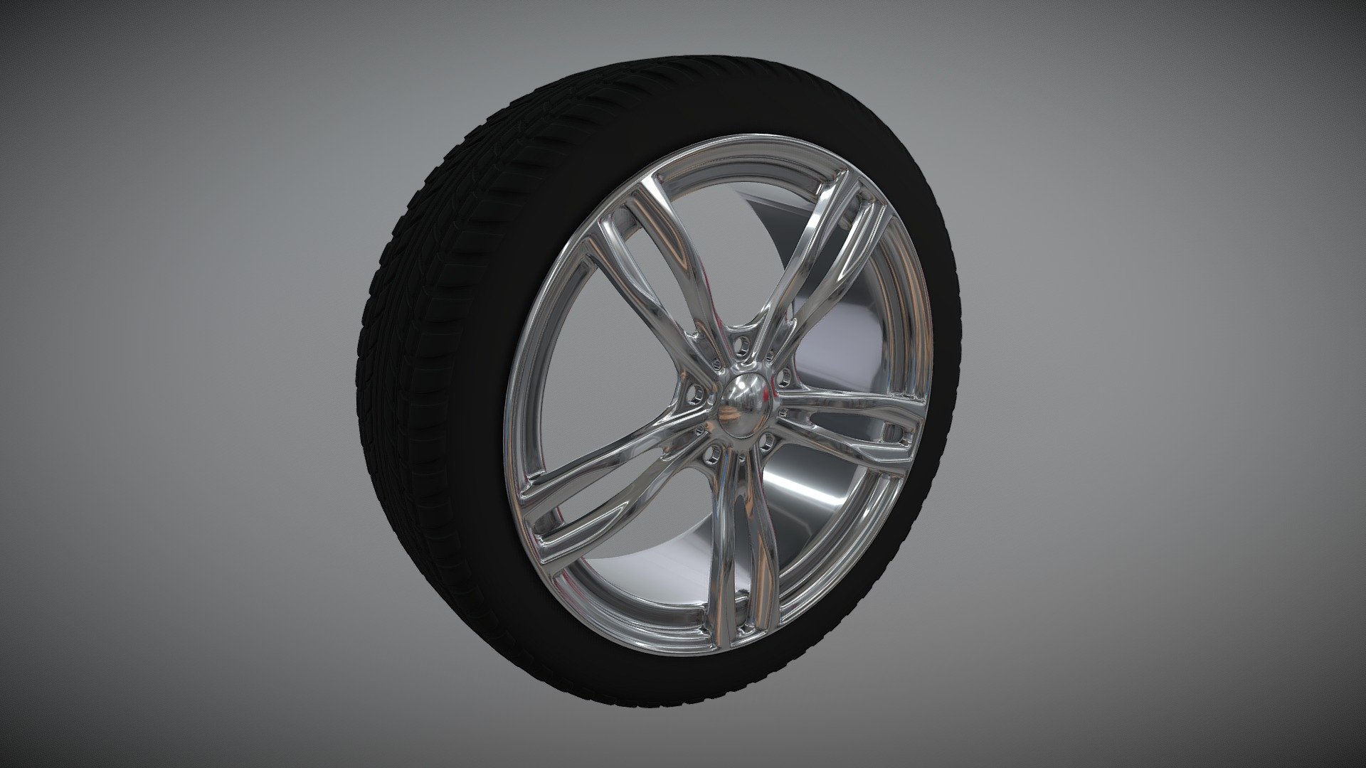 Wheel and Rim - 3D model by Bamslation (@arturs.aunins) [fc7746c ...