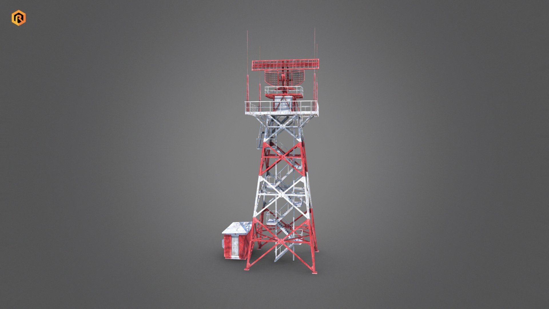 Big Radar Tower - Buy Royalty Free 3D model by Rescue3D Assets ...
