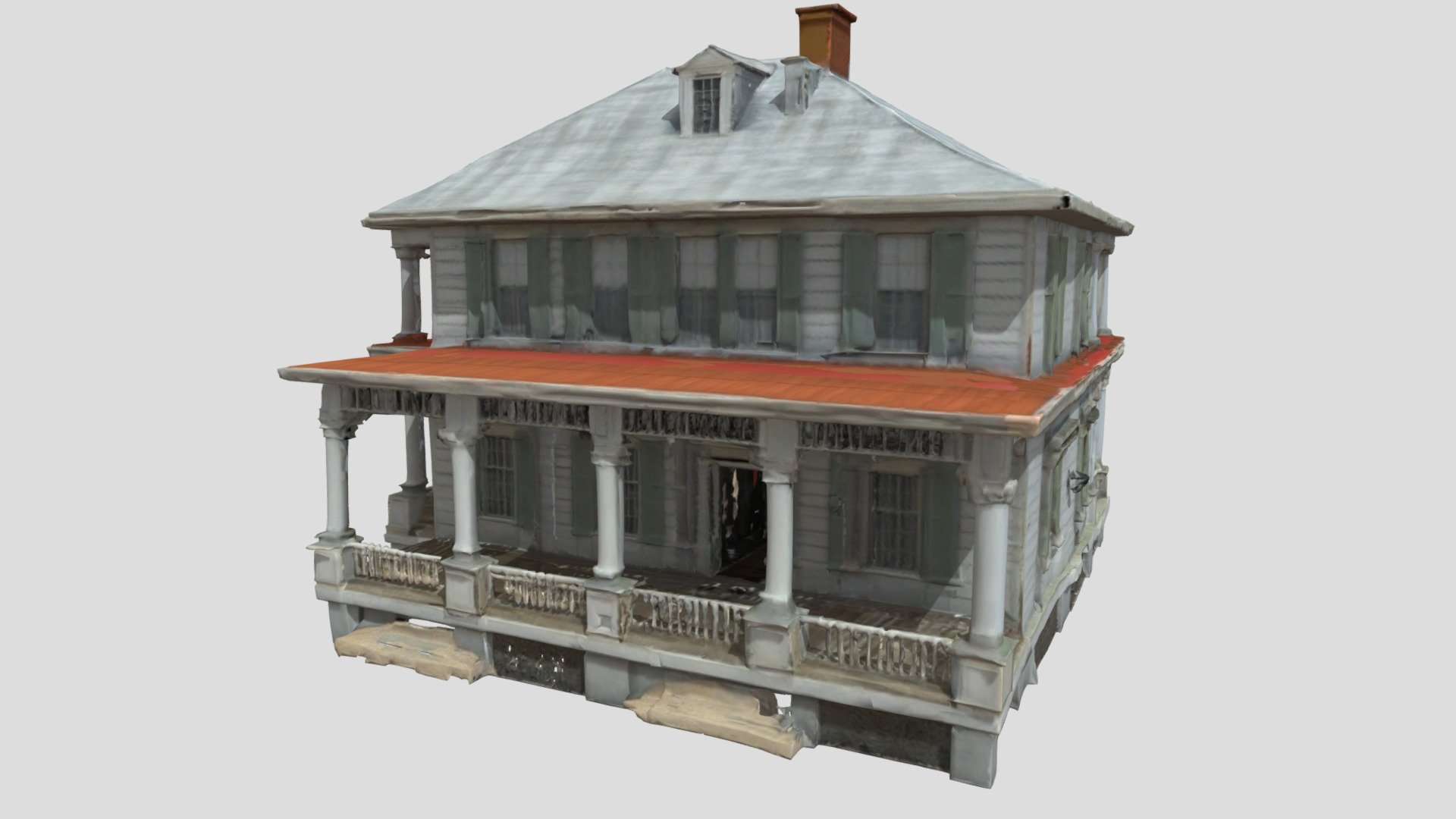 Rosewood Manor - house - Download Free 3D model by Brian Trepanier ...