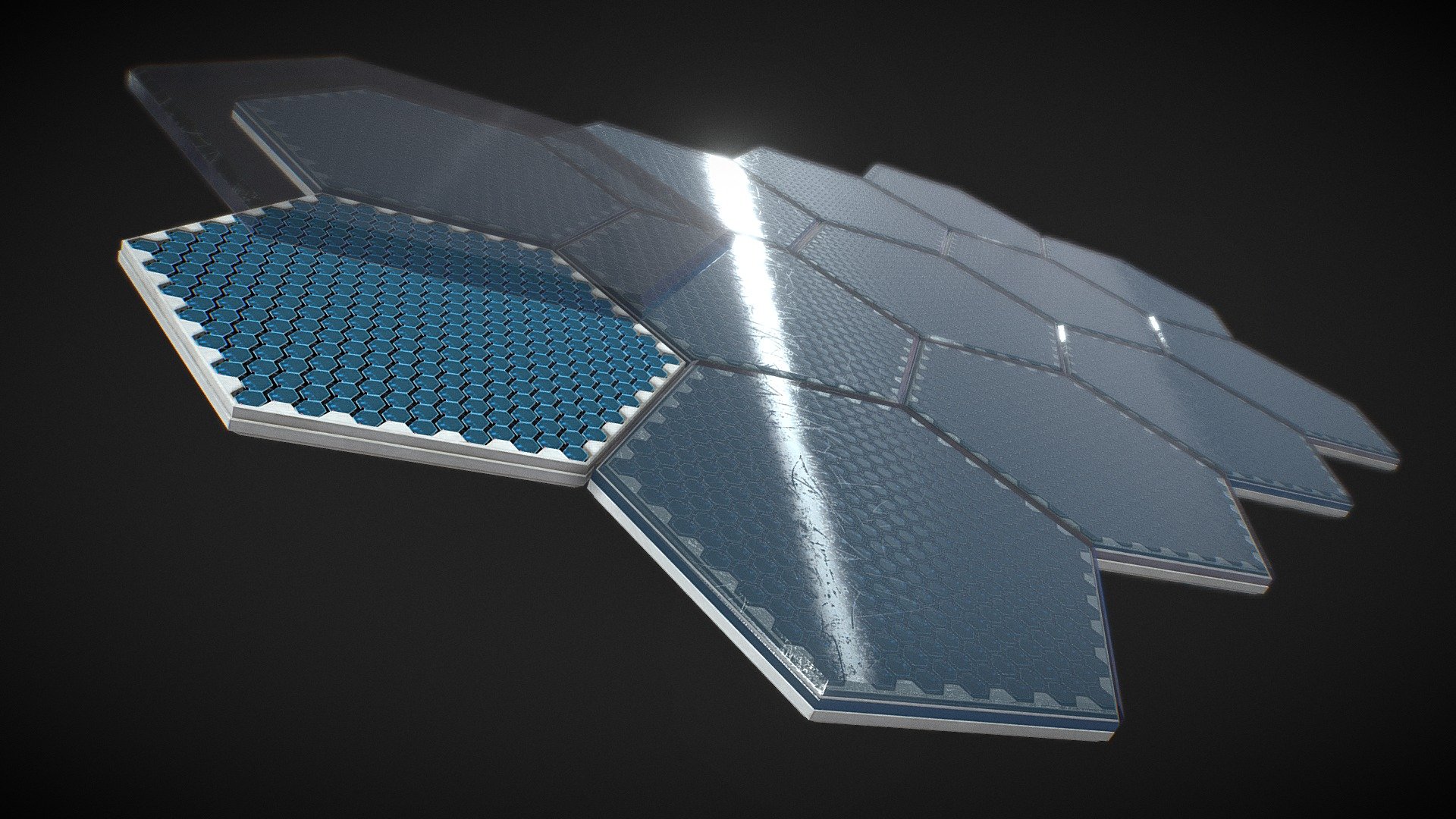 Solar Cell Cluster - 3D model by angeliqueshelley [fc795a7] - Sketchfab