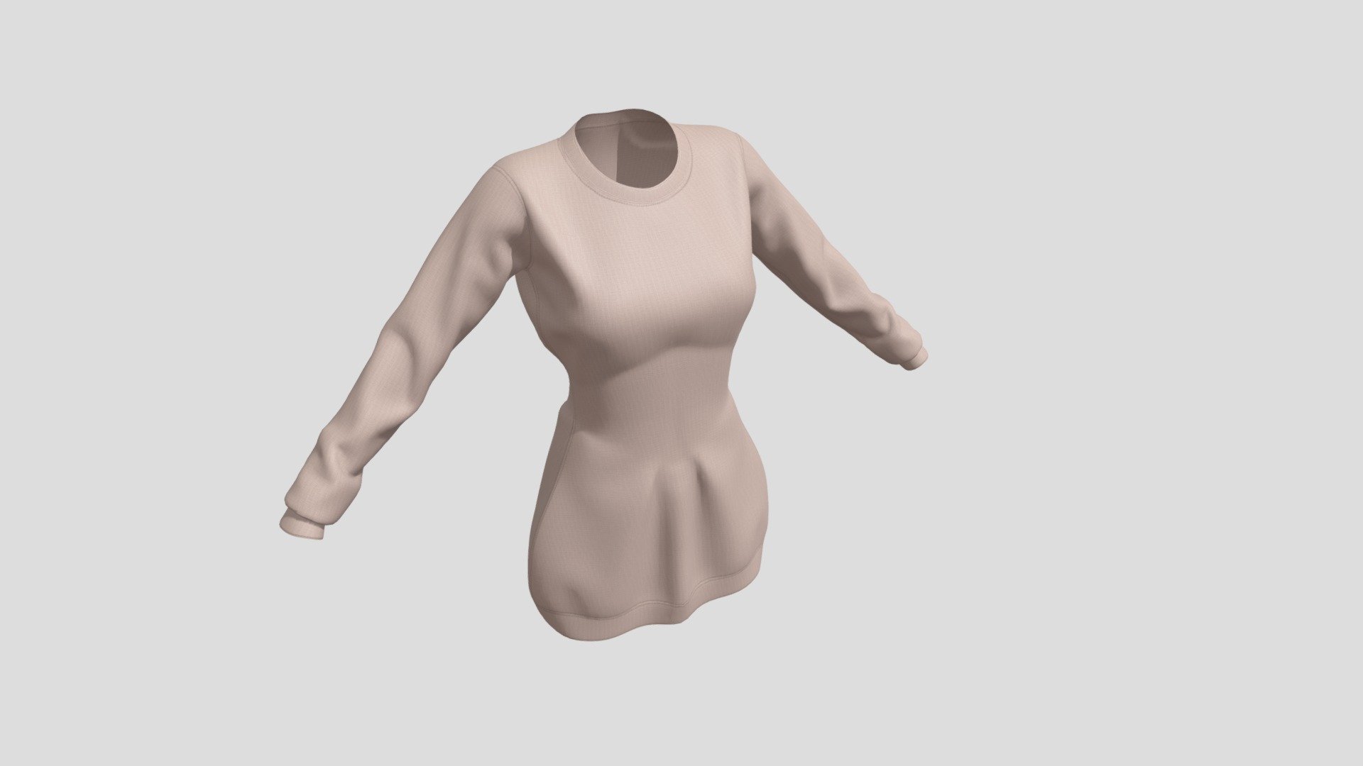 Female_ Shirt - Download Free 3D model by Mesh Artech (@meshatrech ...