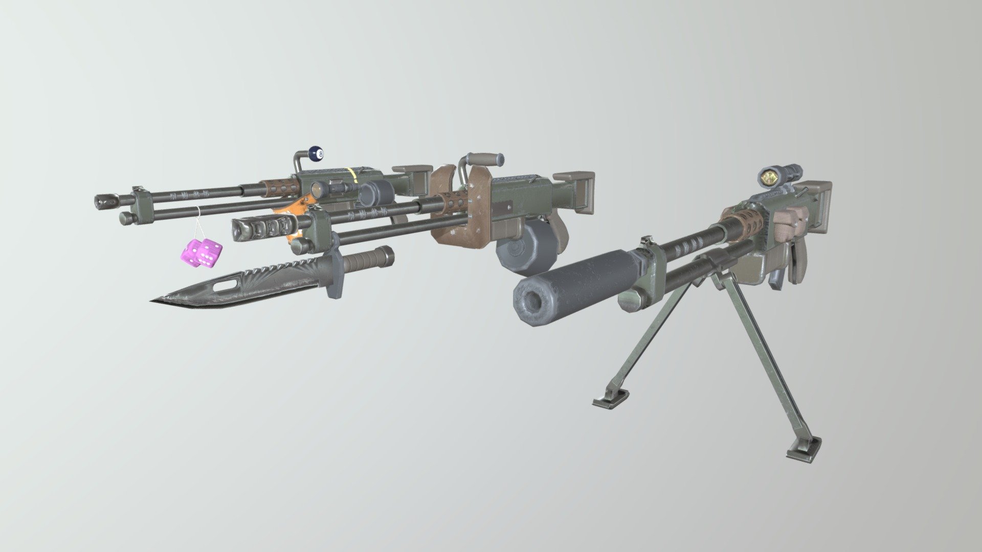 Modular Post-Apocalyptic Weapon - 3D model by T.J. McLatchie (@T ...