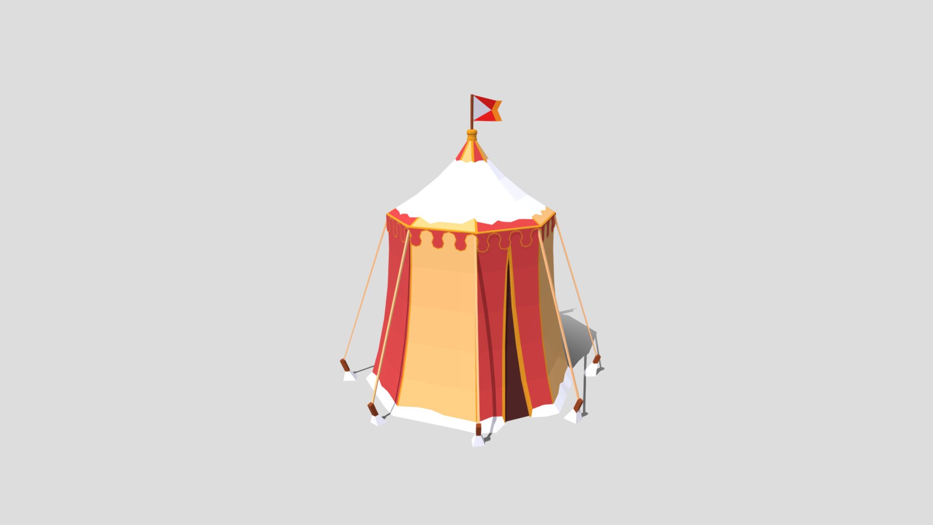 Low poly camping tent 5 - Download Free 3D model by assetfactory ...