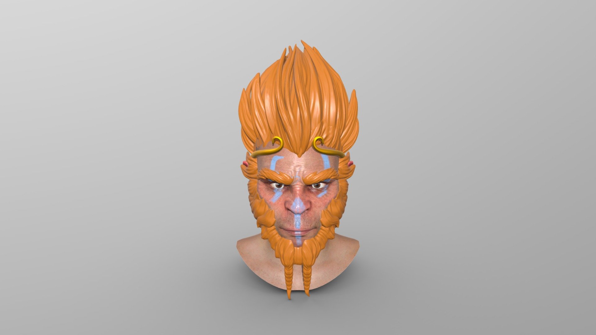monkey_king_gltf - 3D model by anuraganima66 [fc80641] - Sketchfab