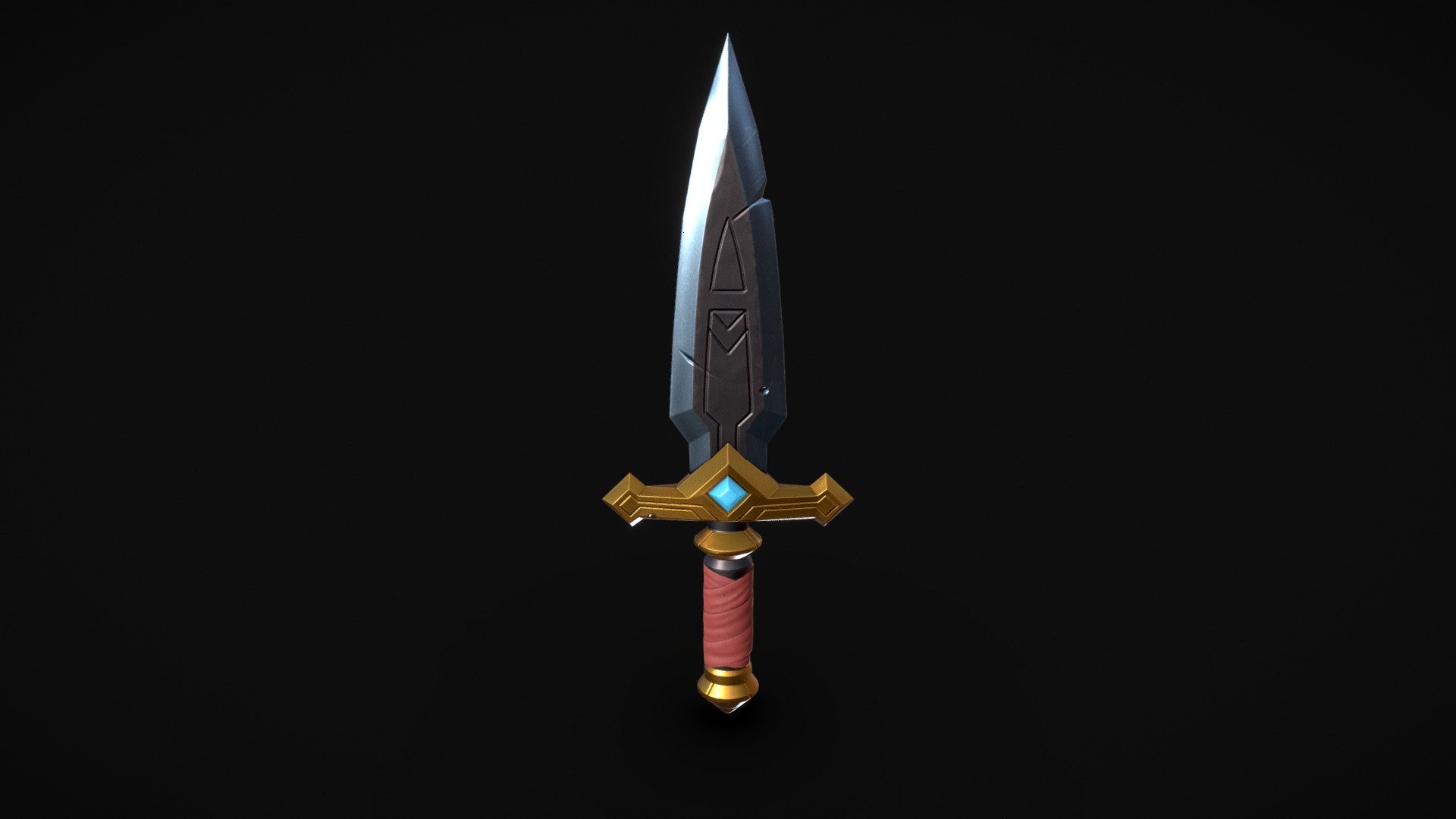 Stylized Dagger - 3D model by yannorato [fc819f3] - Sketchfab