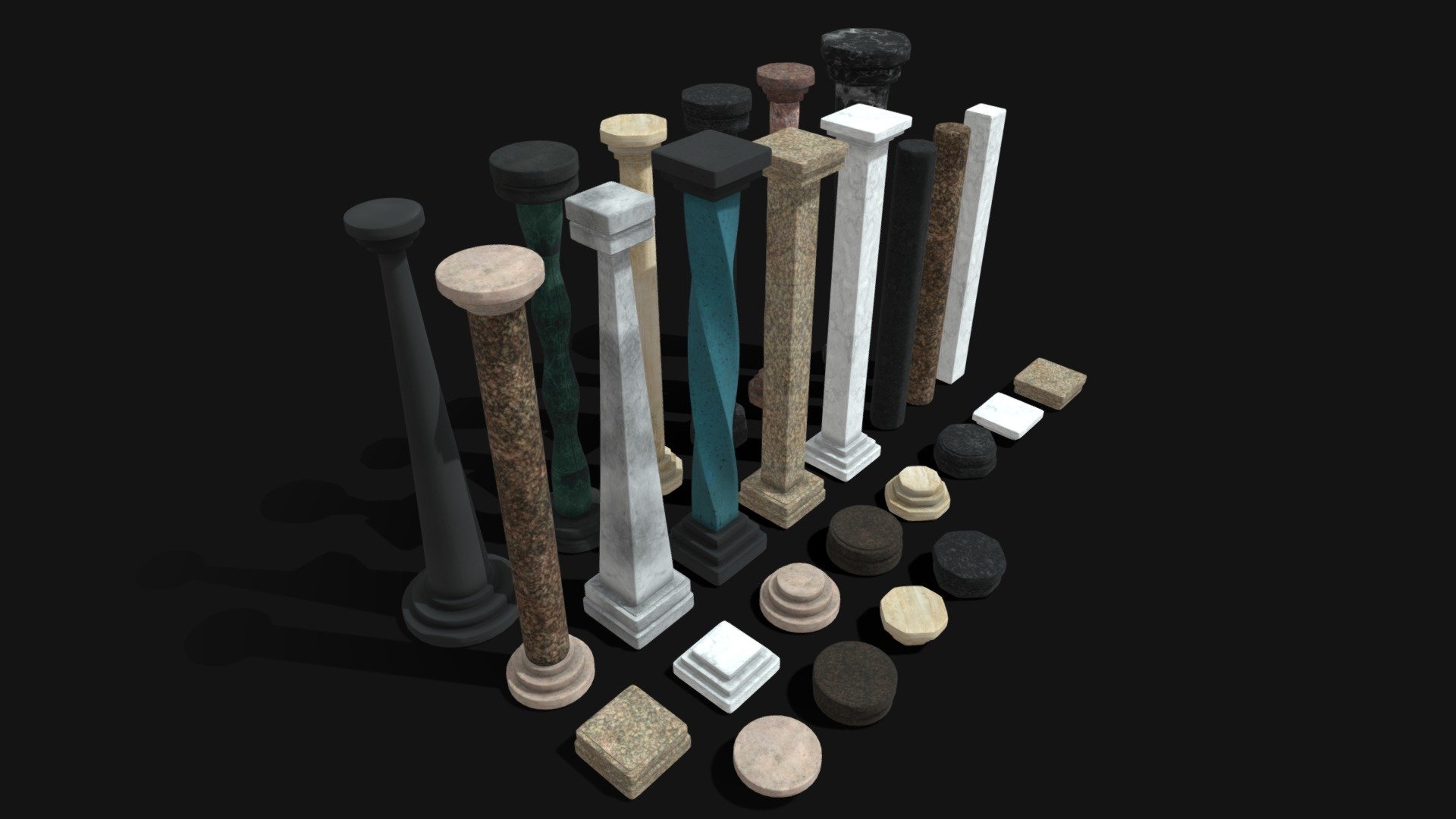 columns - Buy Royalty Free 3D model by local.yany [fc81b19] - Sketchfab ...