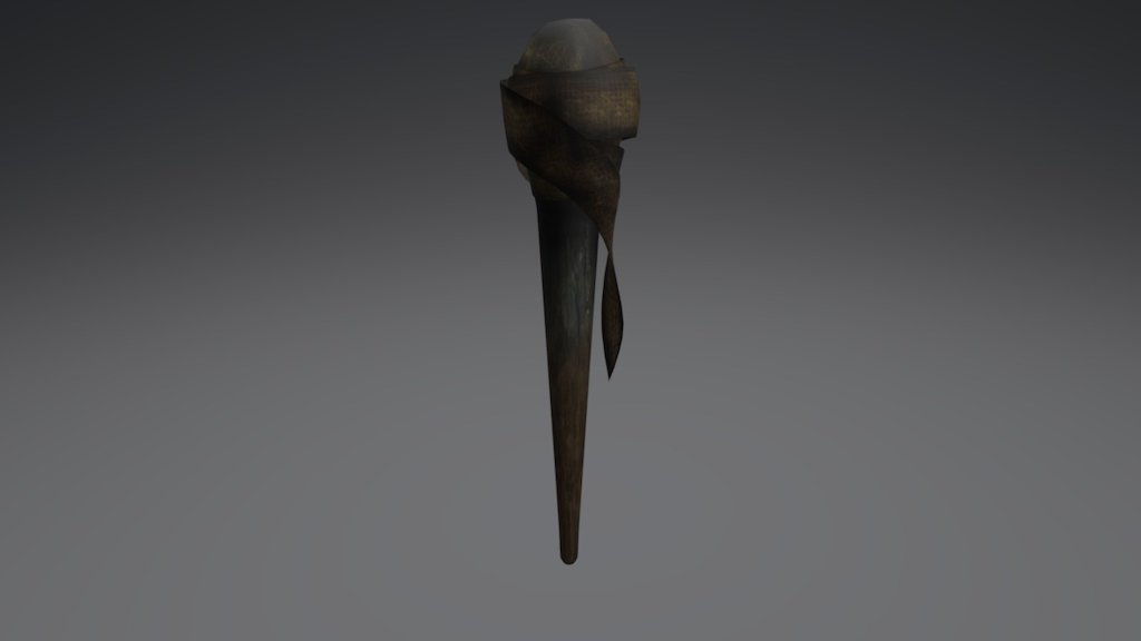 Handheld Wooden Torch - Download Free 3D model by BytesCrafter [fc829f7 ...