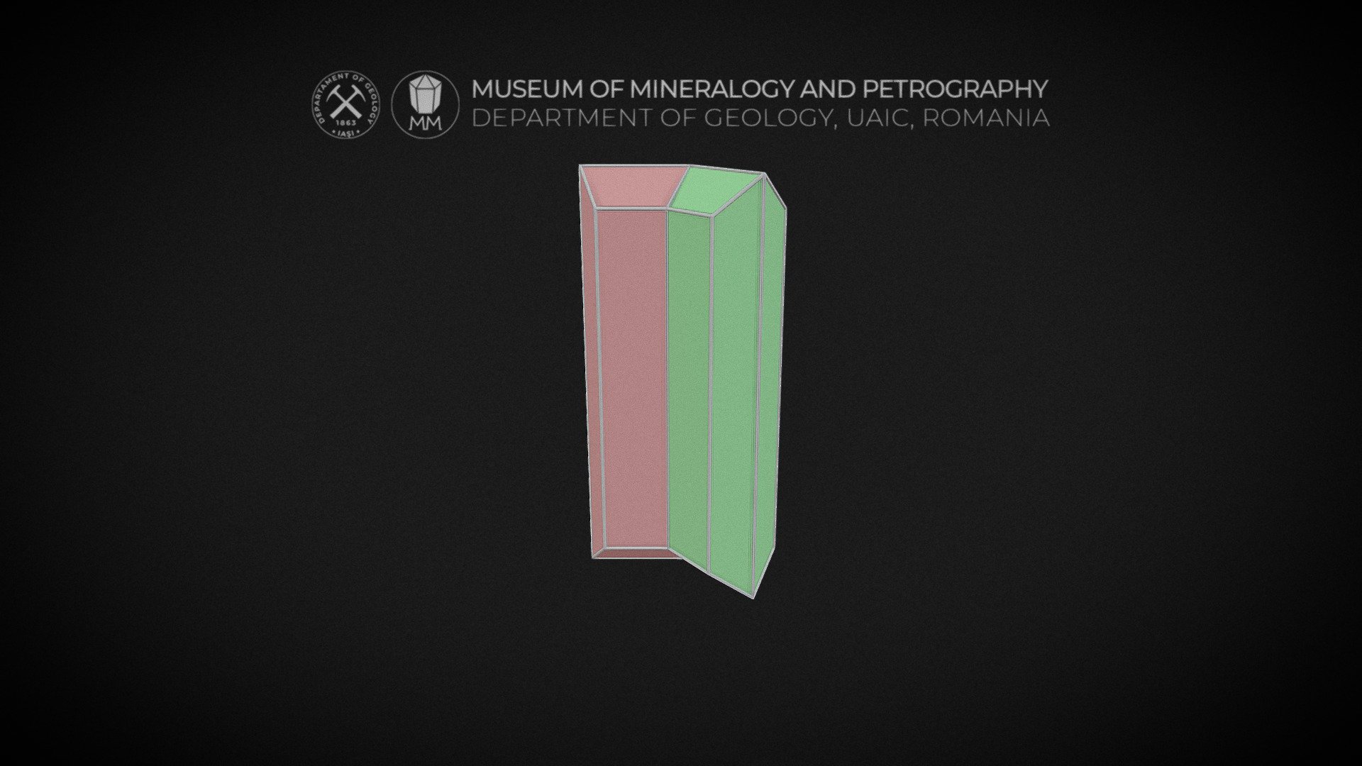 Contact twin of Aragonite on {110} - 3D model by Museum of Mineralogy ...