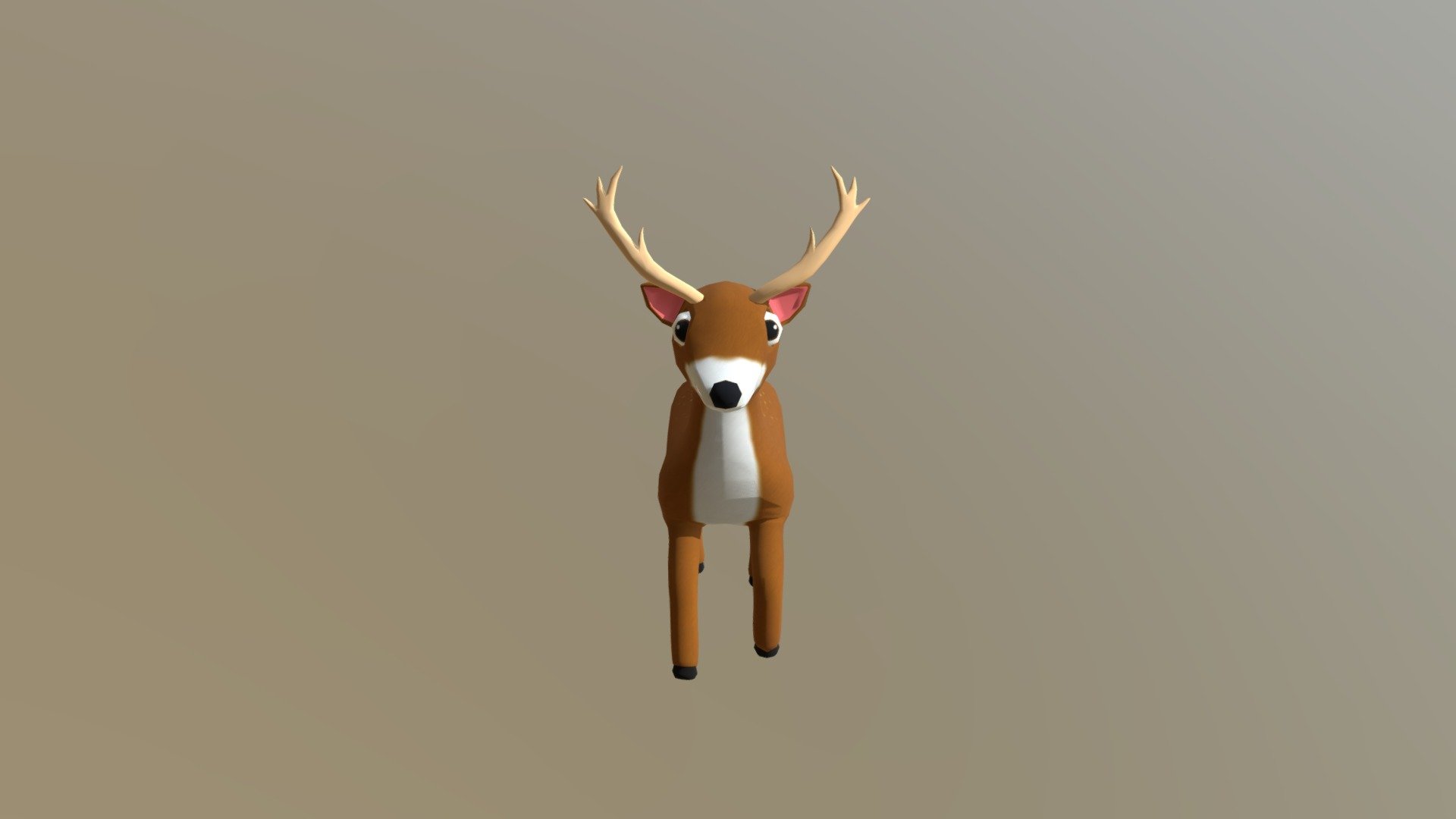 Deer Running V1 - 3D model by camcouto [fc8394b] - Sketchfab