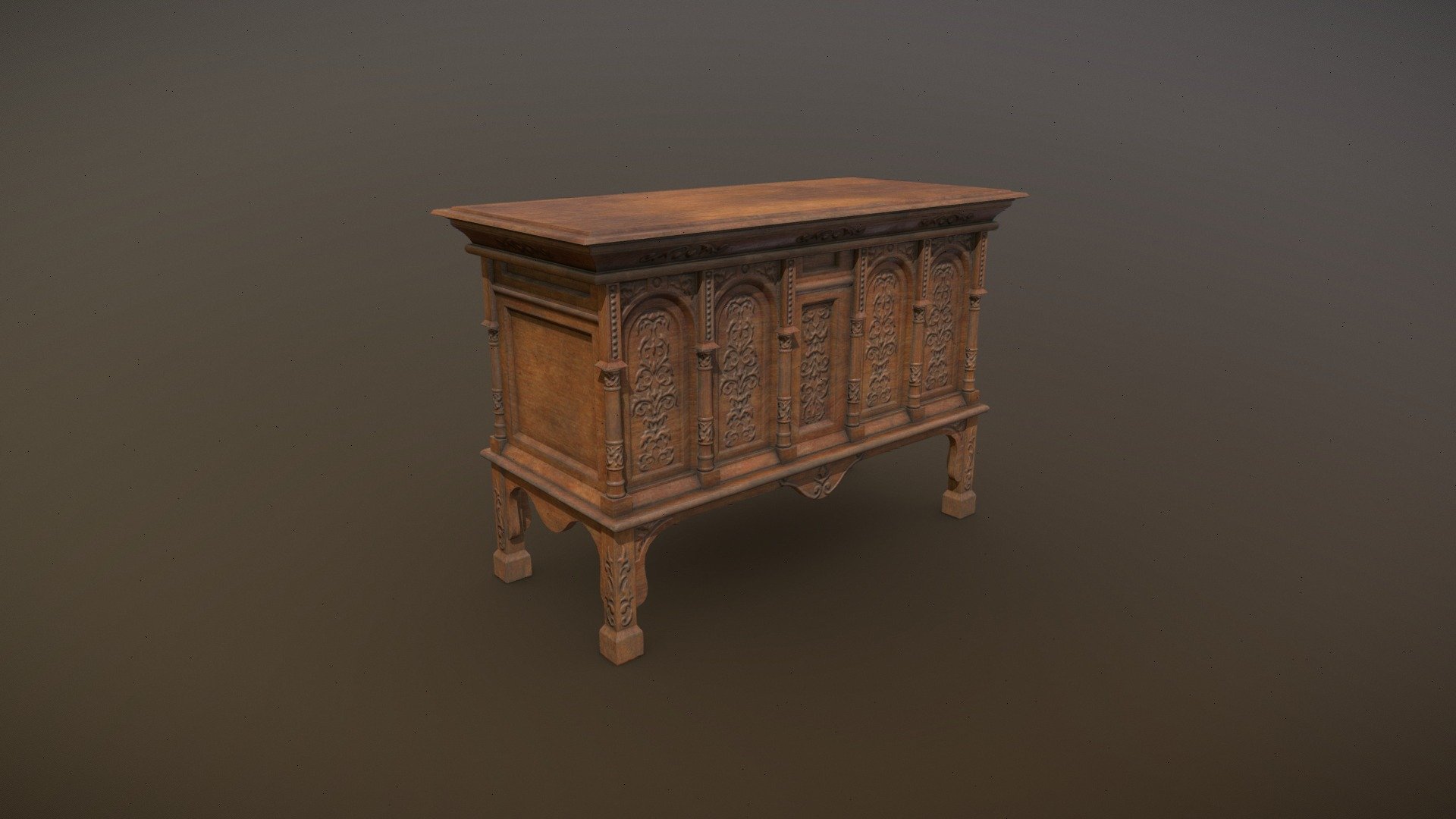 Medieval cabinet - 3D model by dragonmotion3d [fc8470f] - Sketchfab