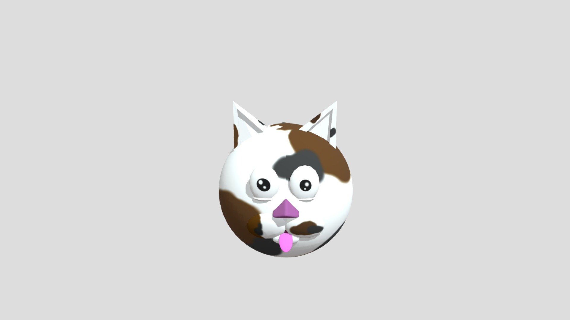 Round cat - Download Free 3D model by fhng09 [fc8530e] - Sketchfab