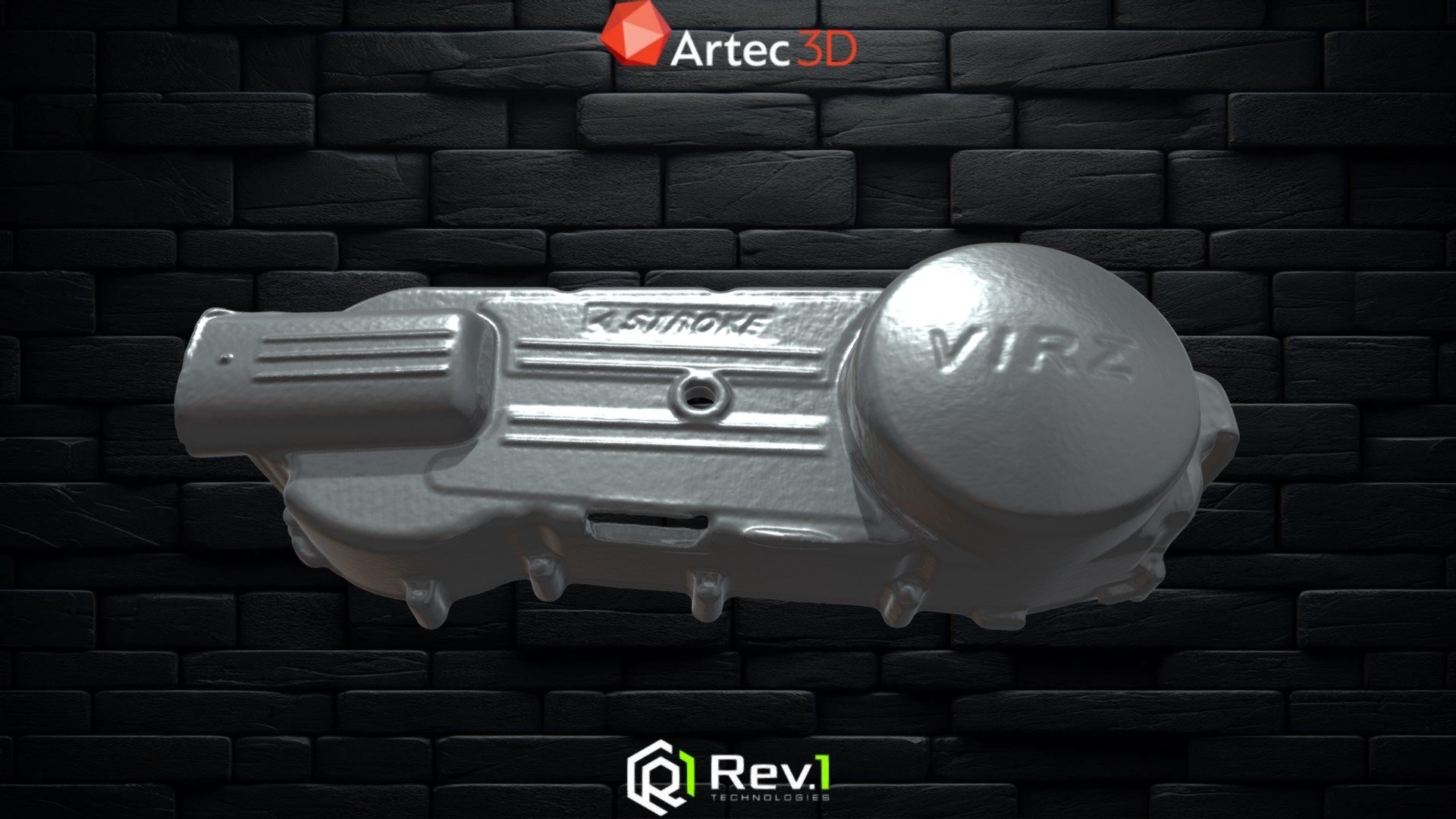 Motorcycle engine cover | Artec LEO | Rev1Tech - 3D model by Rev1Tech ...