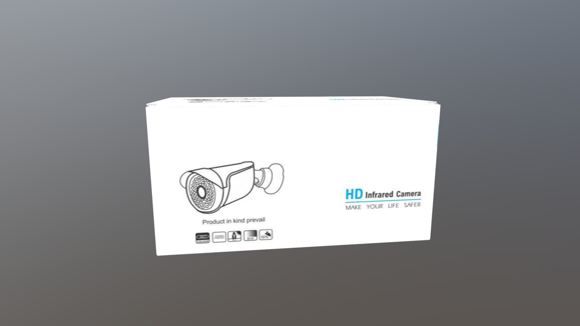 CCTV Bullet Blue - 3D model by Boxify [fc87505] - Sketchfab
