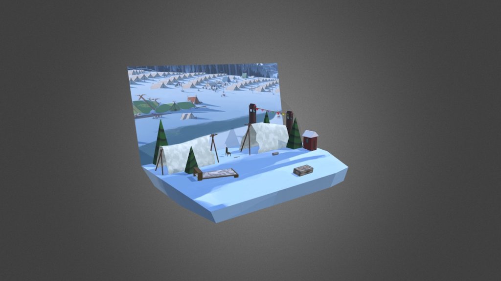 snow scenery - 3D model by MD (@Imti) [fc89d63] - Sketchfab