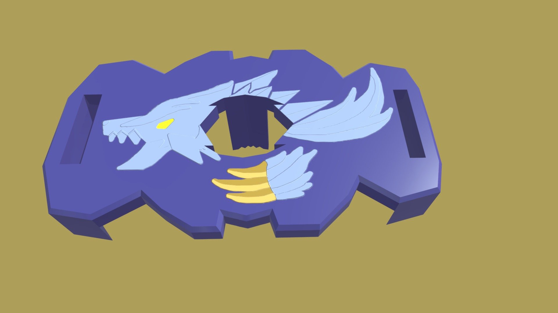 Beyblade Fenrir GT Chip - 3D model by pasquale-R [fc8c0a7] - Sketchfab