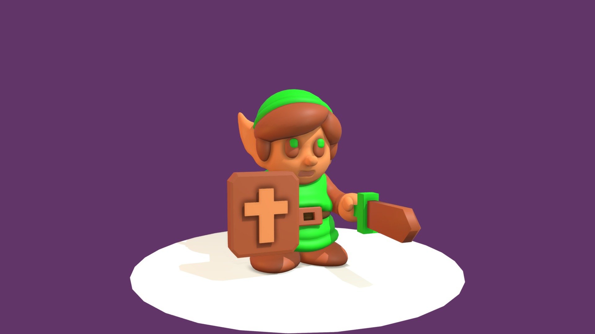 link zelda 1986 - 3D model by Ulrike_Selvik (@Nemi66) [fc8c63c] - Sketchfab