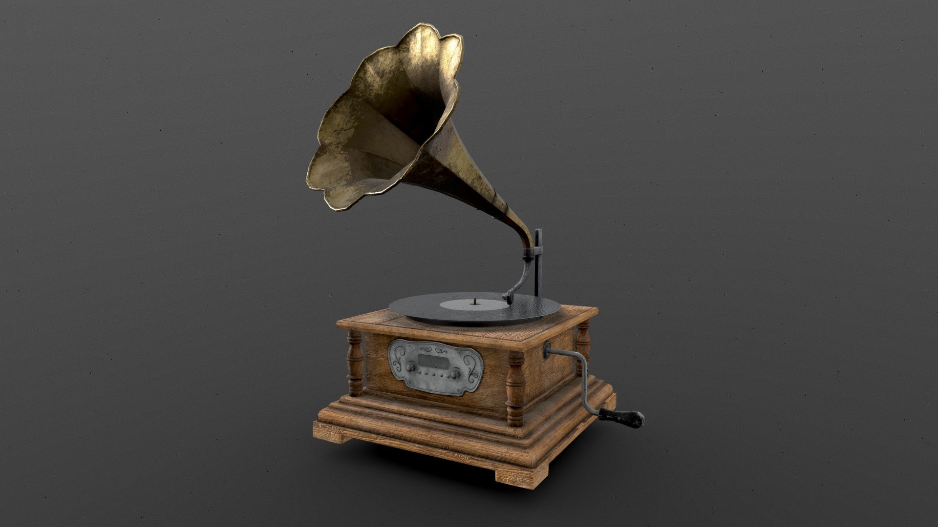 Old Vintage Gramophone / Phonograph - Buy Royalty Free 3D model by ...