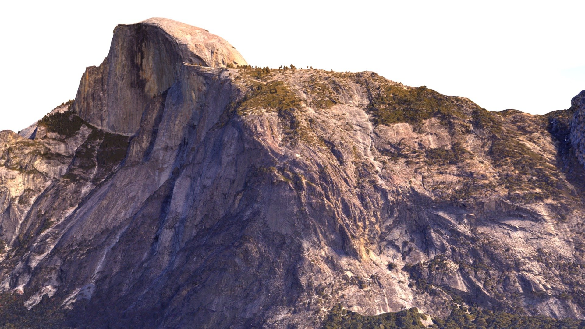 Half Dome, Yosemite - Download Free 3D model by Alan Zimmerman (@nenjo ...